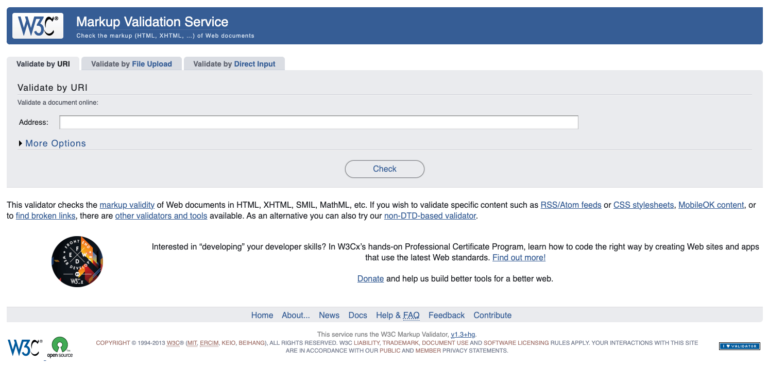 HTML文法のエラーチェックをブラウザのチェッカーツールで確認する方法